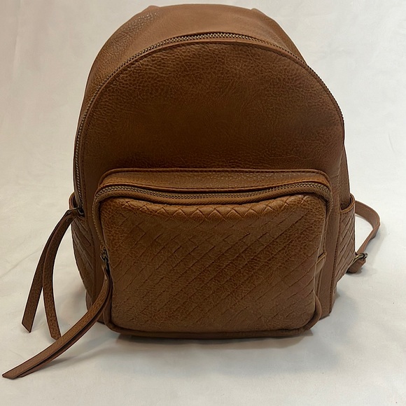 Mossimo Supply Co. | Bags | Mossimo Brown Leather Backpack Purse | Poshmark